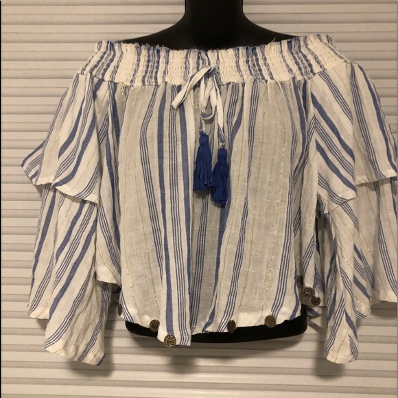 Surf Gypsy | Tops | Off The Shoulder Cute Top | Poshmark
